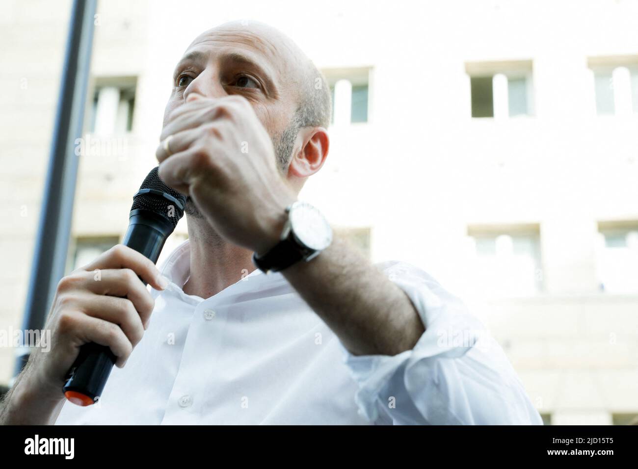 Stanislas Guerini, candidate for the legislative elections, at the Bar ...