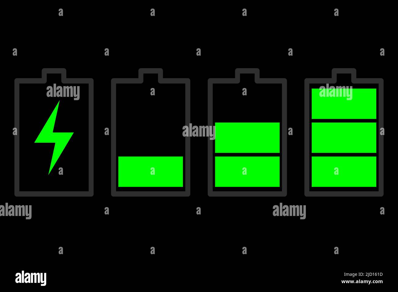 Battery load illustration isolated on white background, vector ...