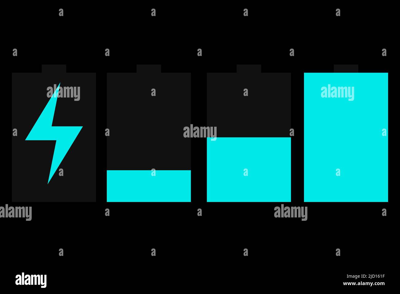 Battery load illustration isolated on white background, vector ...