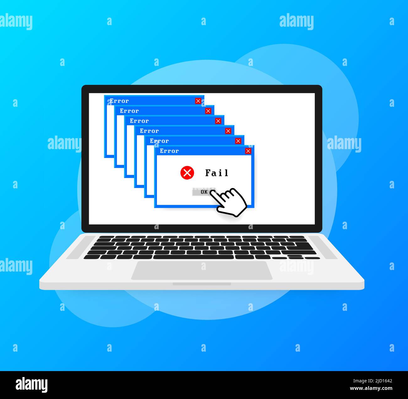 Corrupt screen Stock Vector Images - Alamy