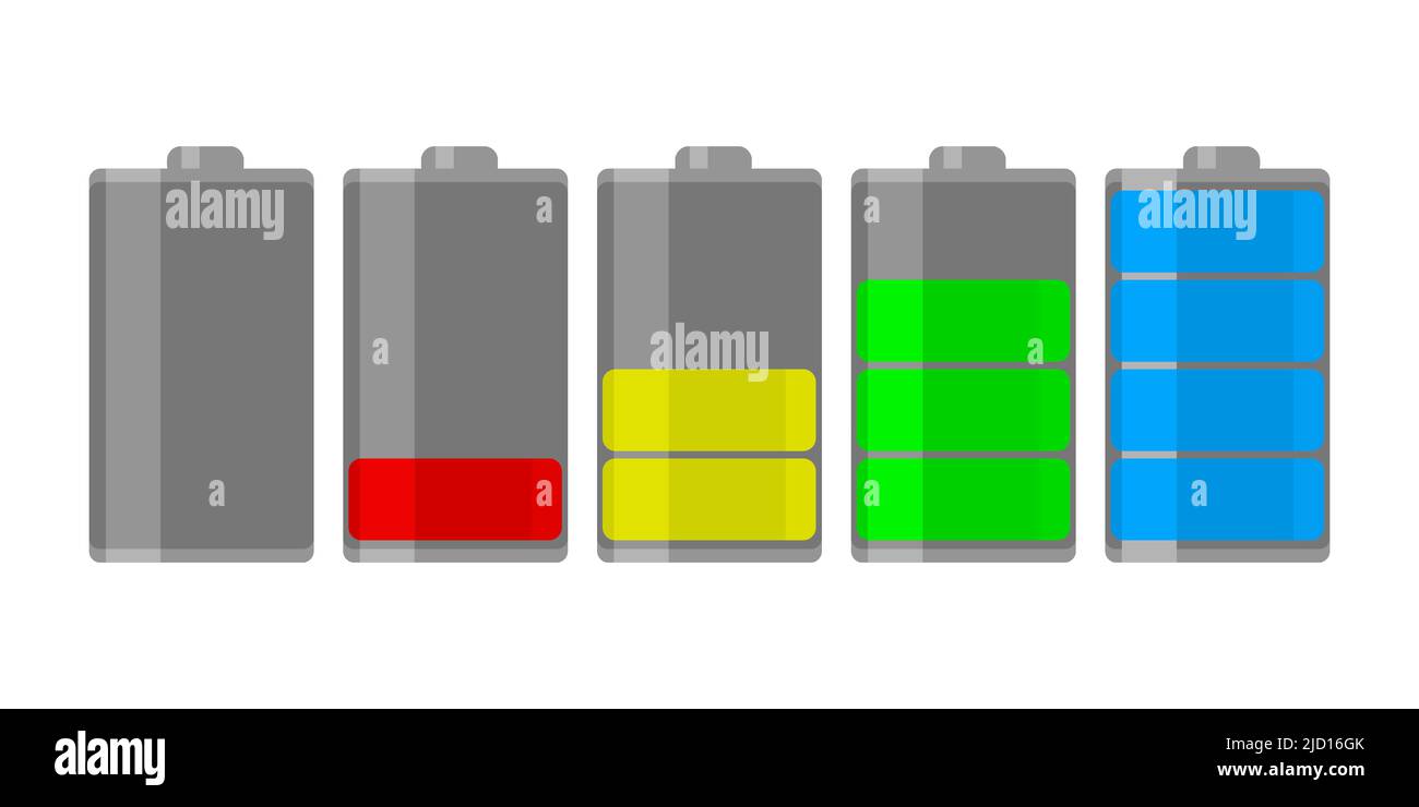 Battery load illustration isolated on white background, vector ...