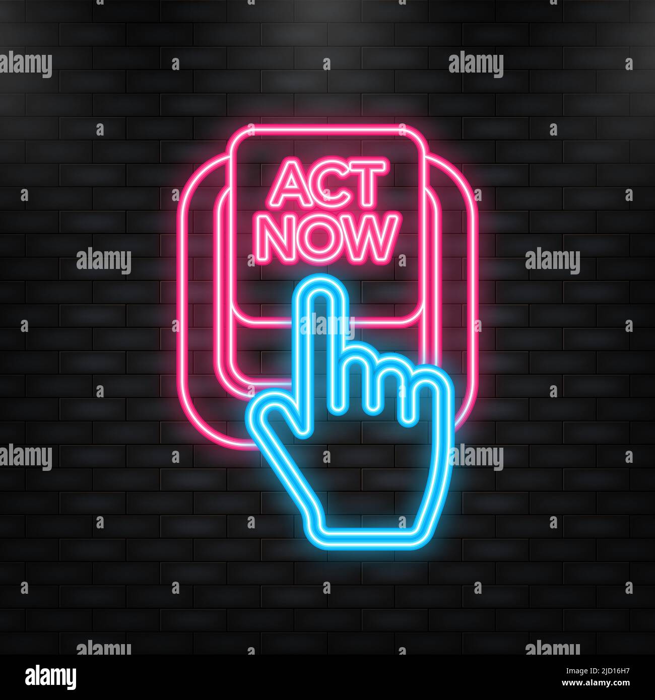 Neon Icon. Red button on white backdrop. Call business icon. Vector web ...