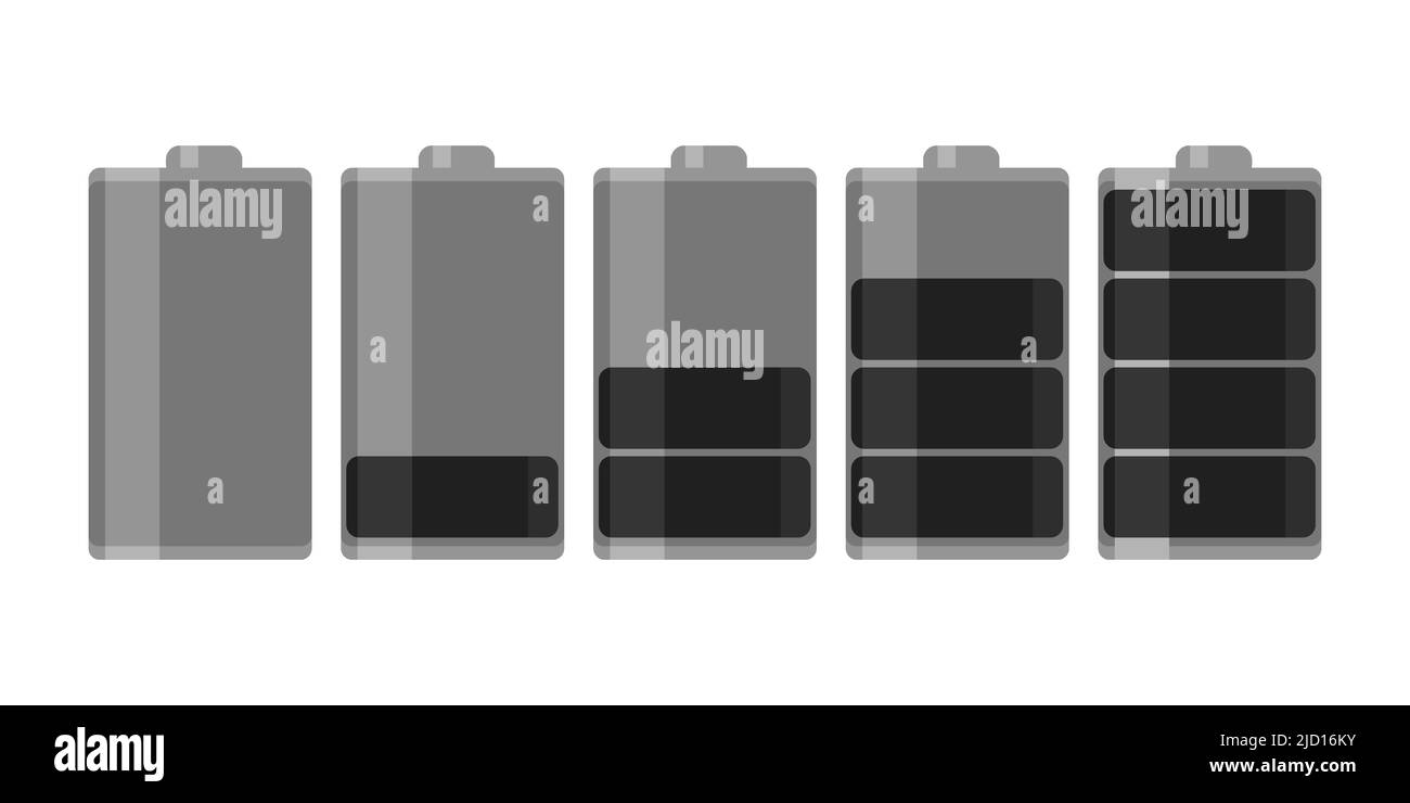 Battery load illustration isolated on white background, vector ...
