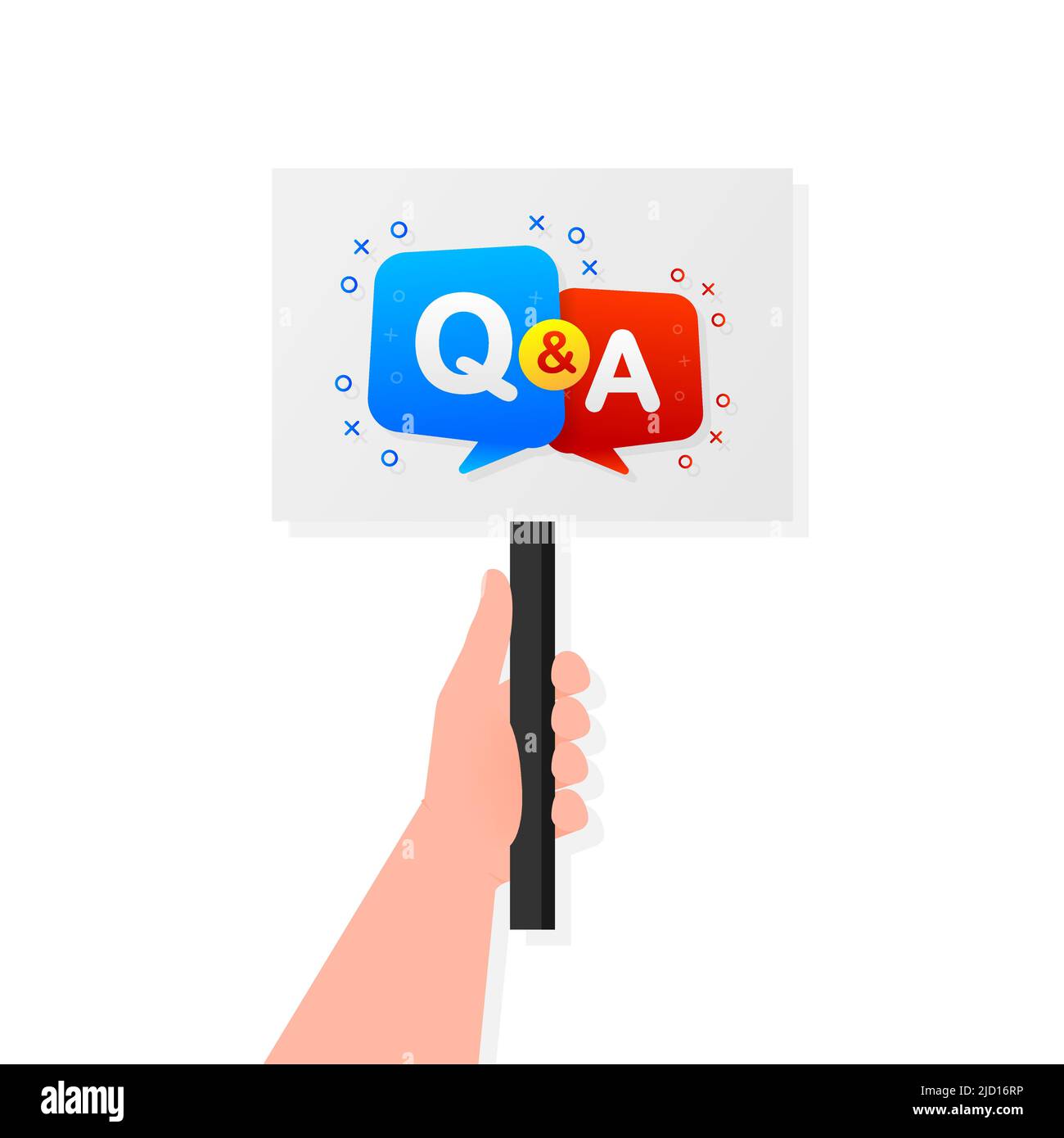 Question and Answer Bubble Chat icon. Vector illustration Stock Vector ...