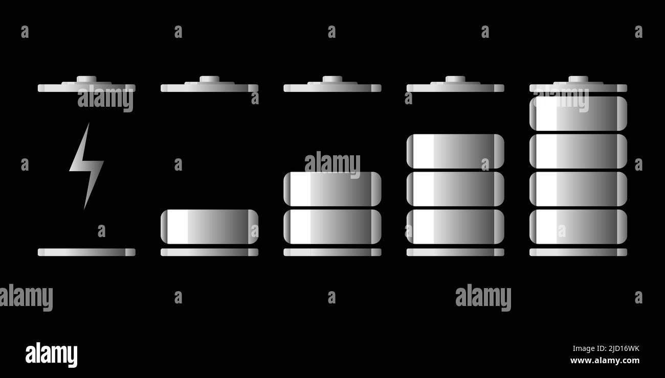 Battery load illustration isolated on white background, vector ...