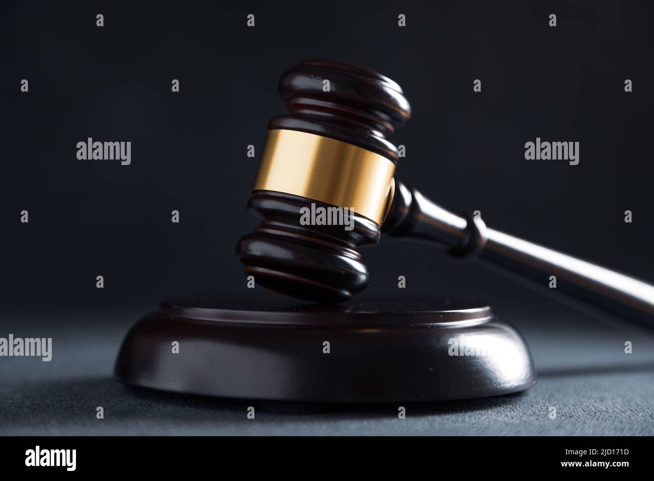 Judge's gavel on dark background, top view. Law concept Stock Photo - Alamy