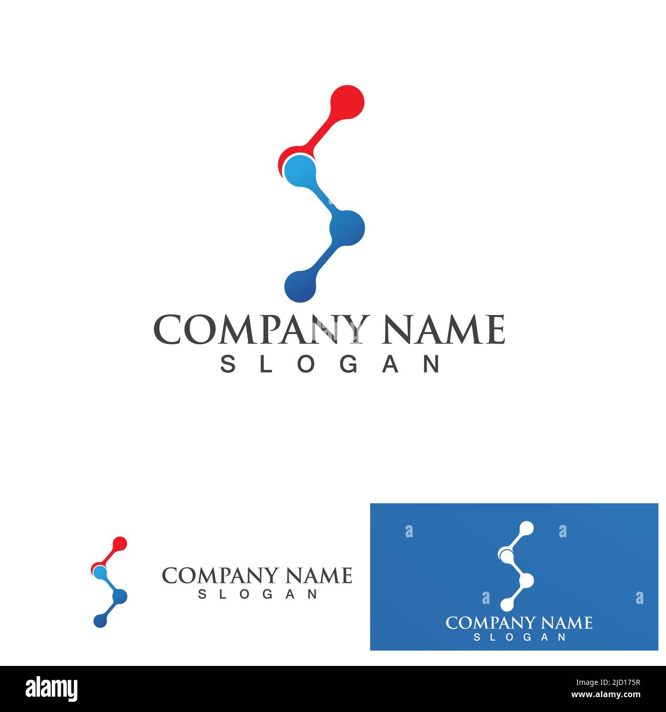 Molecule DNA logo template vector illustration design Stock Vector ...