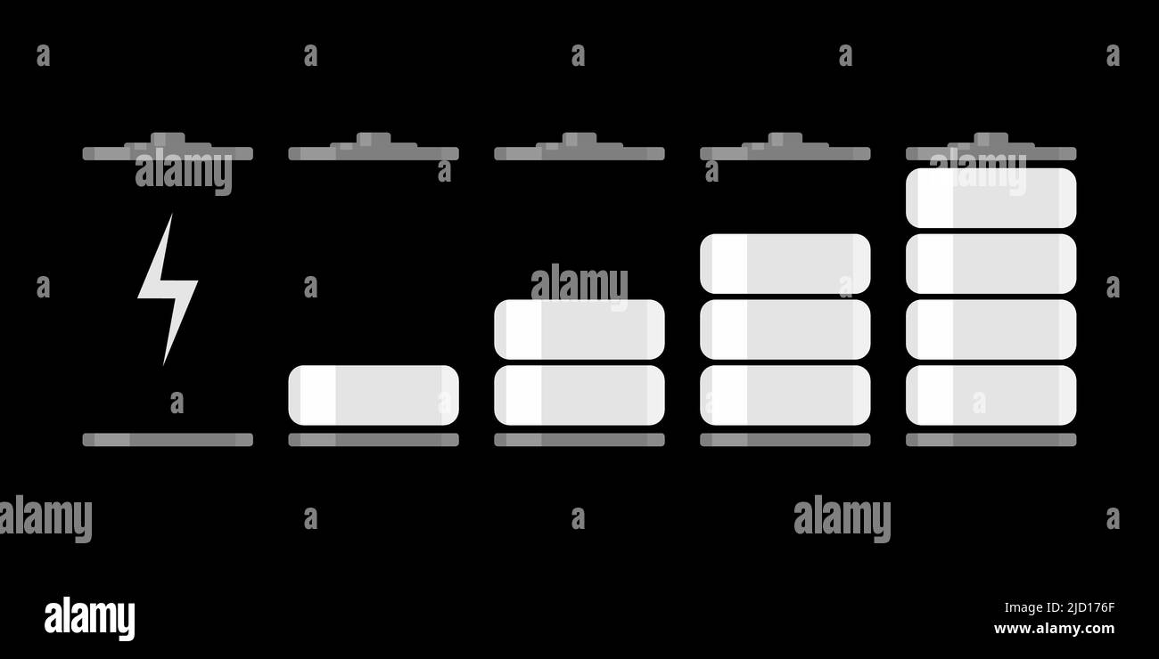 Battery load illustration isolated on white background, vector ...