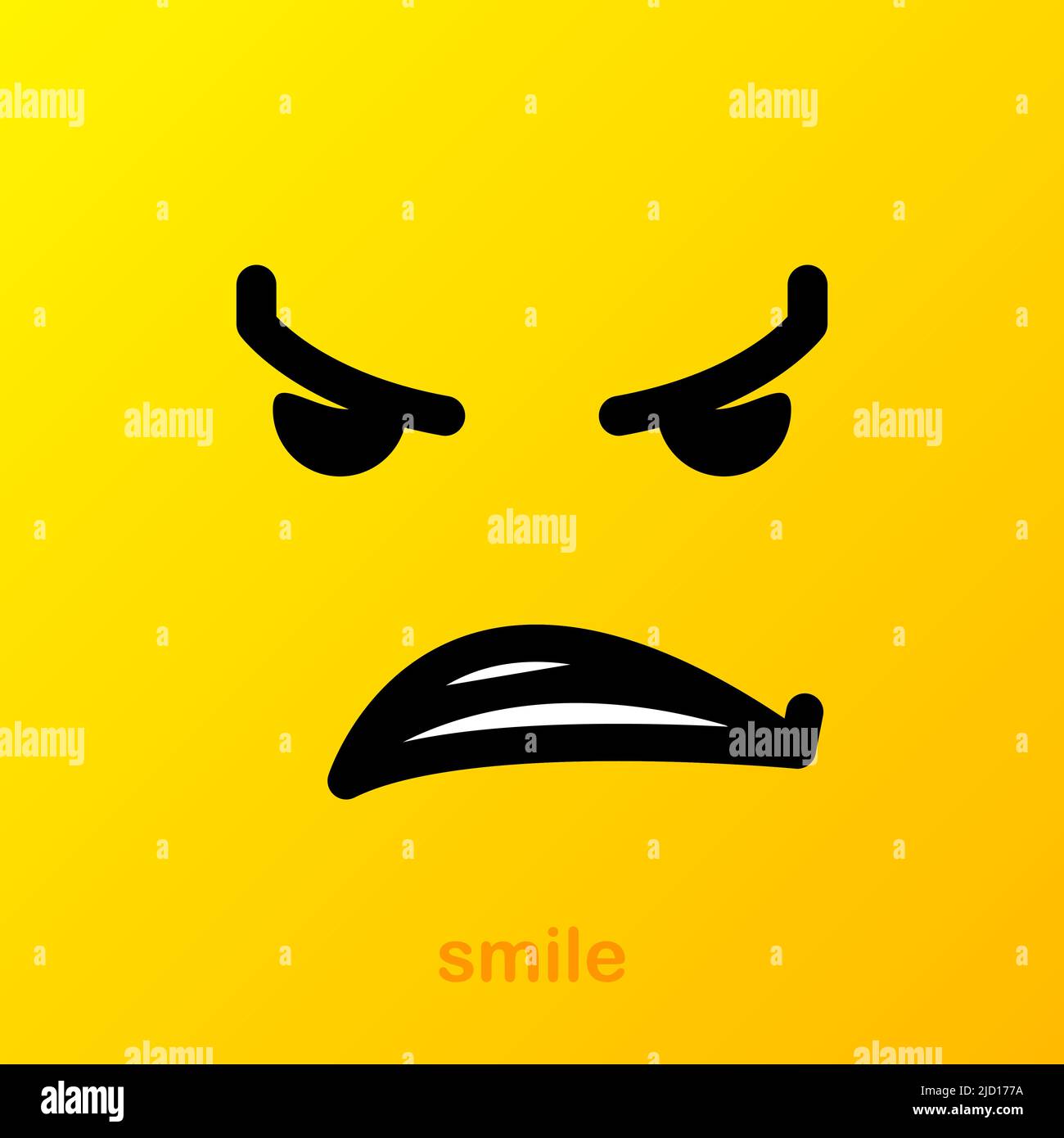Yellow smile. Smile icon. Vector emoticon set. Vector background. Funny ...