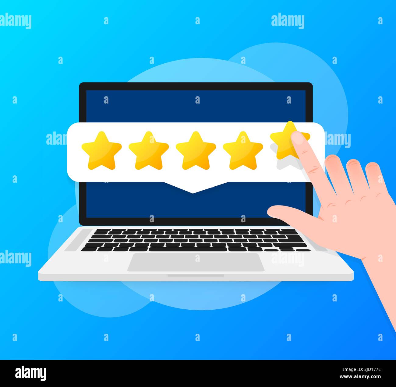 Rating stars badges on a white background. Vector illustration Stock ...