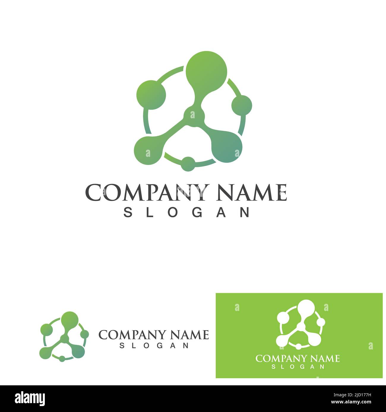Molecule DNA logo template vector illustration design Stock Vector ...