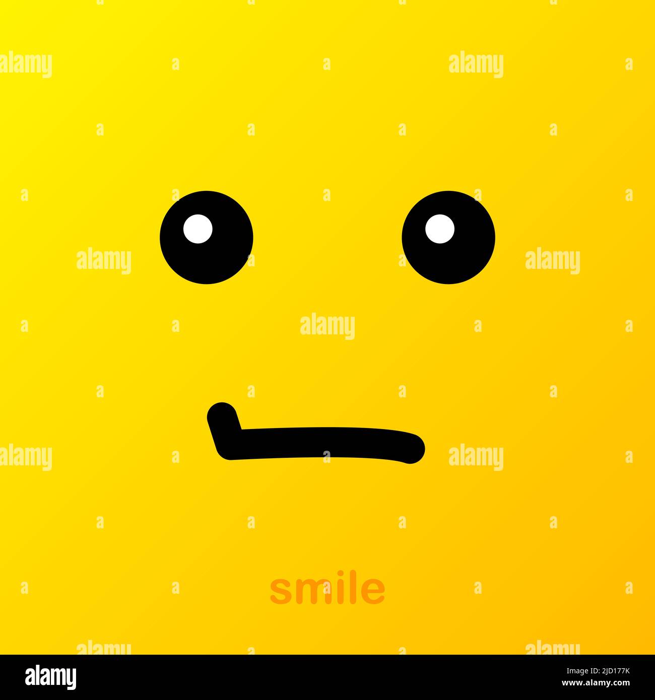 Yellow smile. Smile icon. Vector emoticon set. Vector background. Funny ...