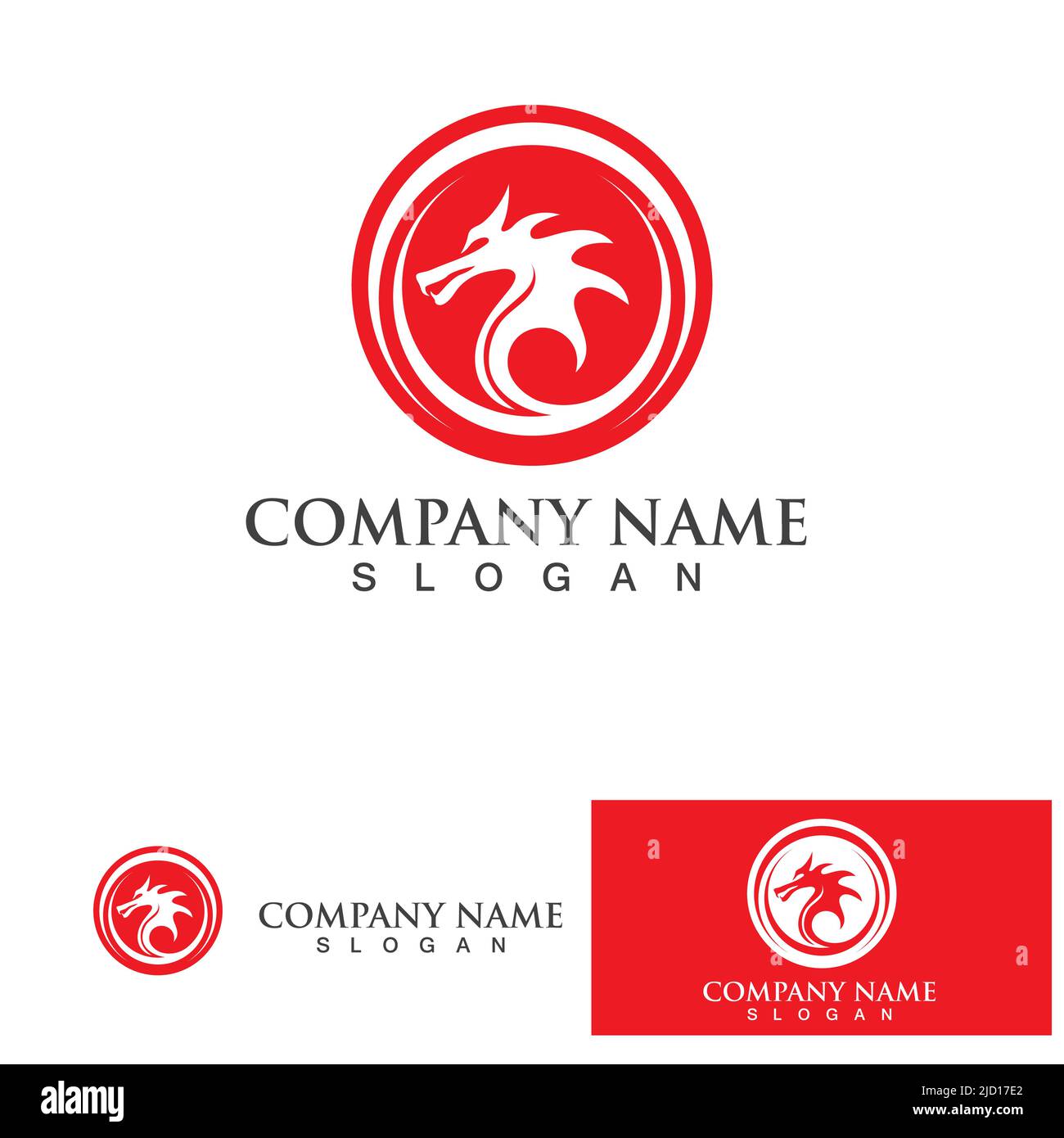 Dragon vector icon illustration design logo template Stock Vector Image ...