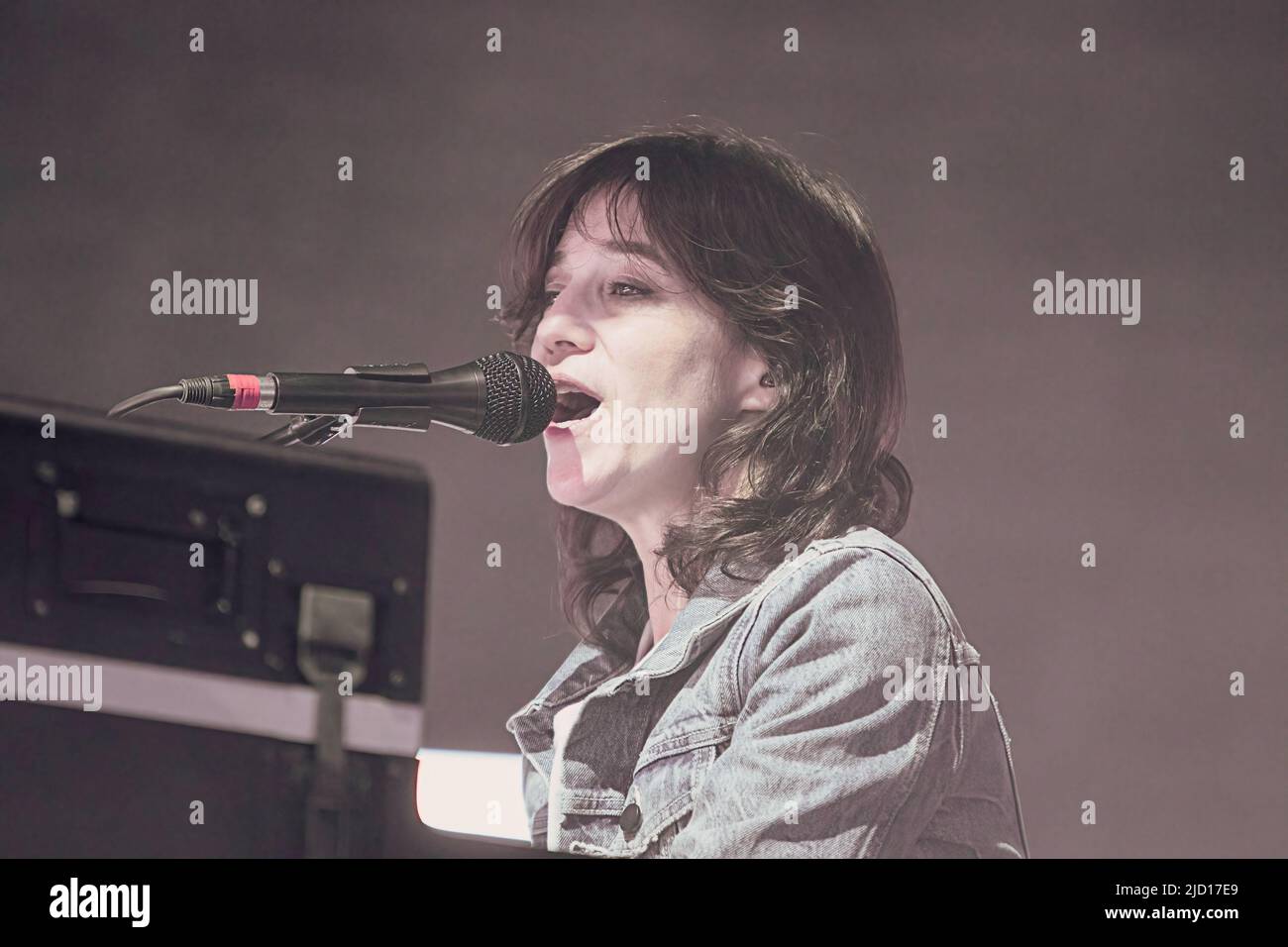 Actress and singer Charlotte Gainsbourg performs on the stage during ...