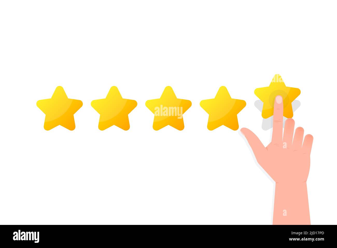 Rating stars badges on a white background. Vector illustration Stock ...