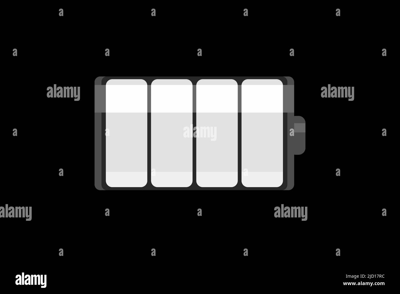 Battery load illustration isolated on white background, vector ...