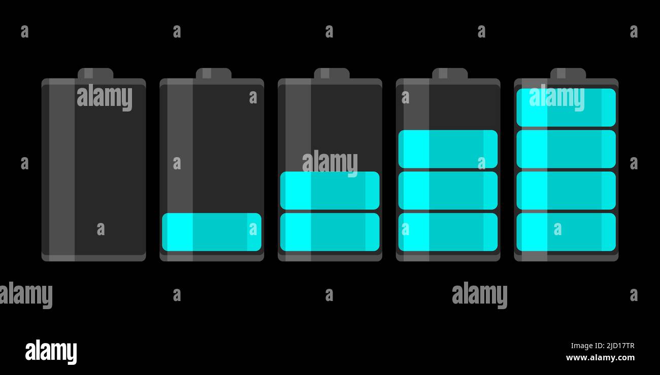 Battery load illustration isolated on white background, vector ...