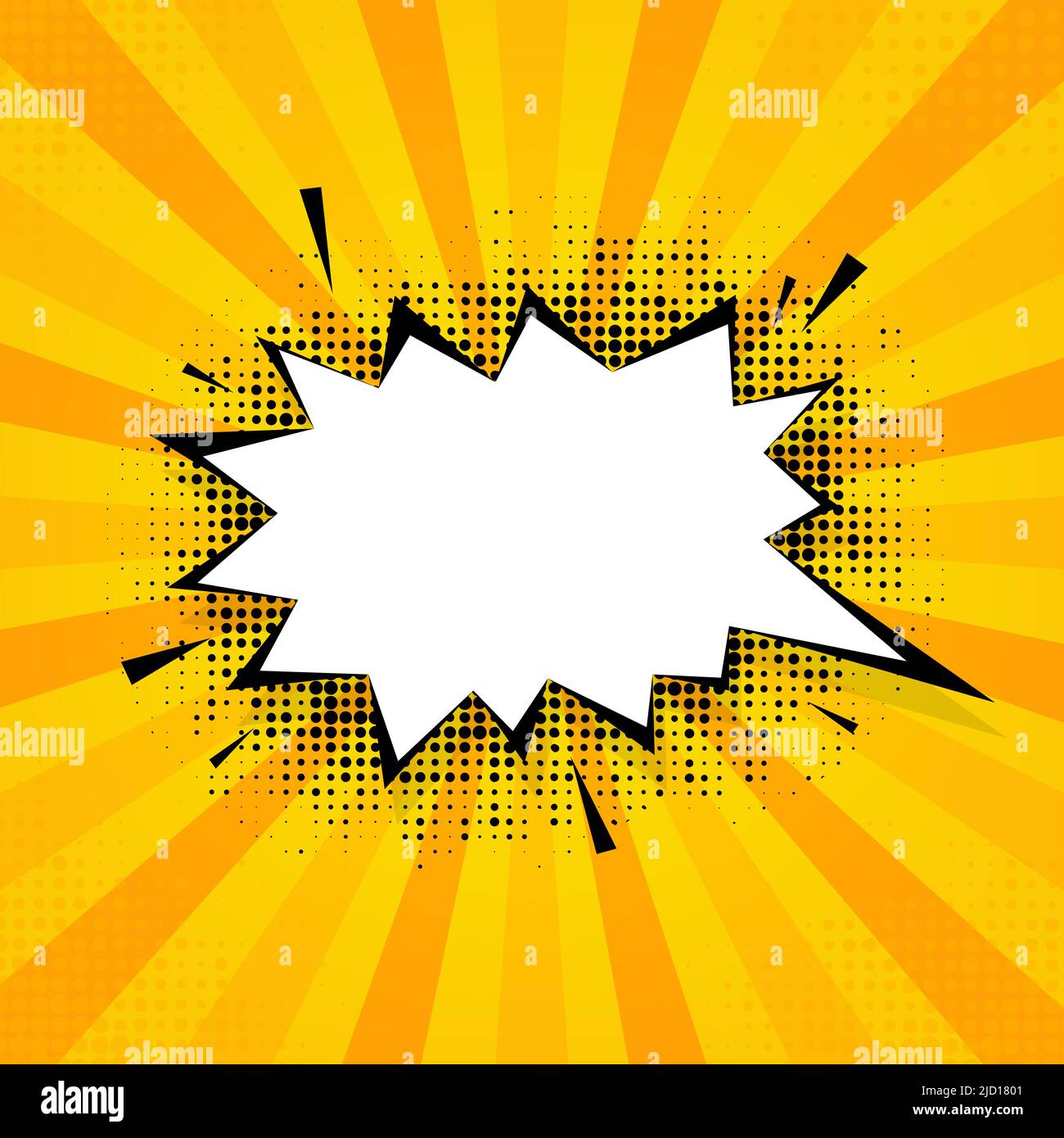 Pop art style. Retro vector illustration icon with pop bubble on yellow ...