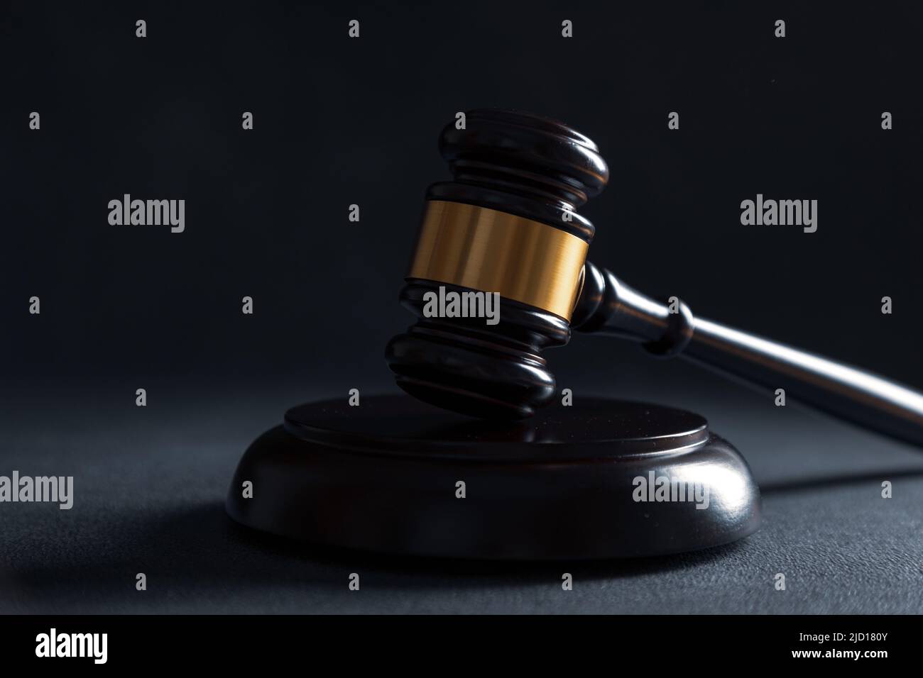 Judge's gavel on dark background, top view. Law concept Stock Photo - Alamy