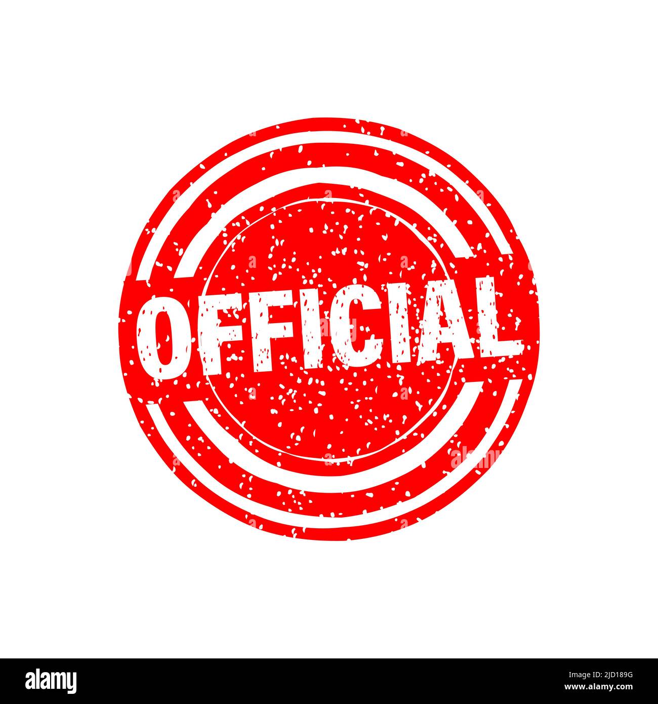 Official stamp on white background. Vector certificate icon. Business ...