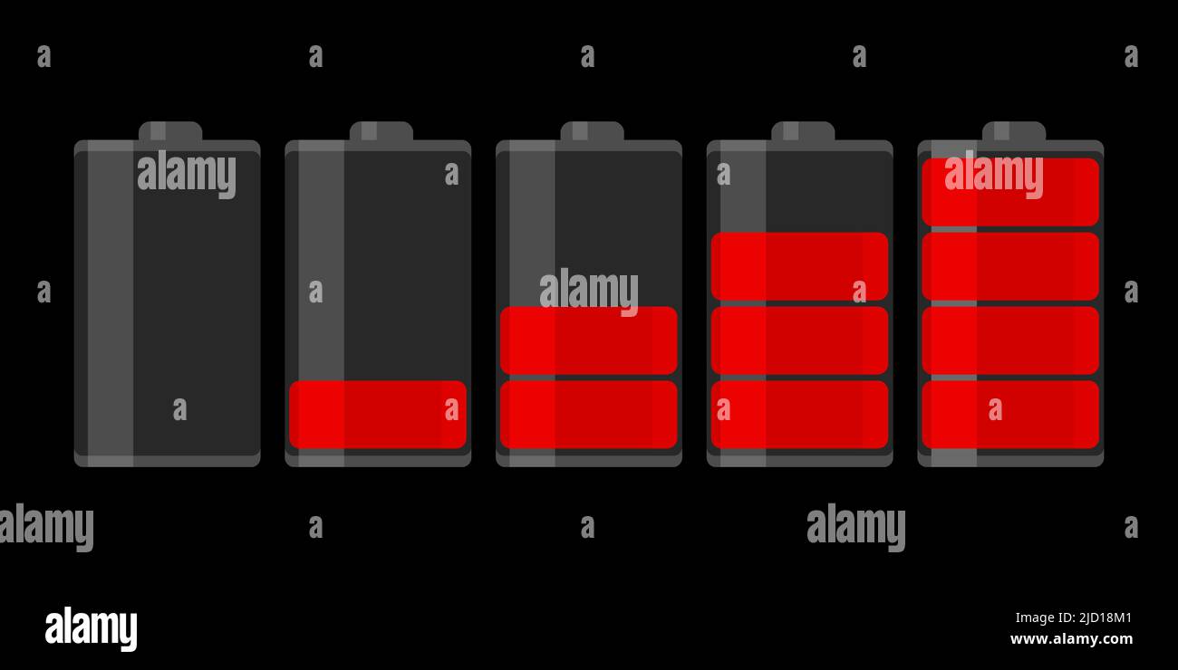 Battery load illustration isolated on white background, vector ...