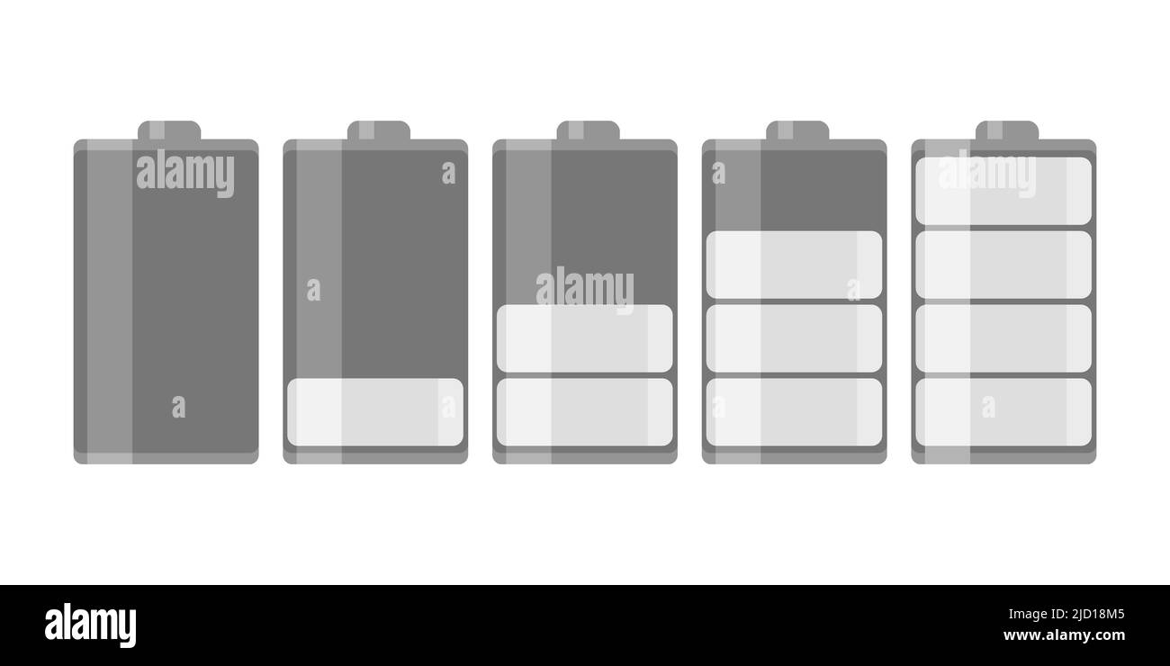 Battery load illustration isolated on white background, vector ...