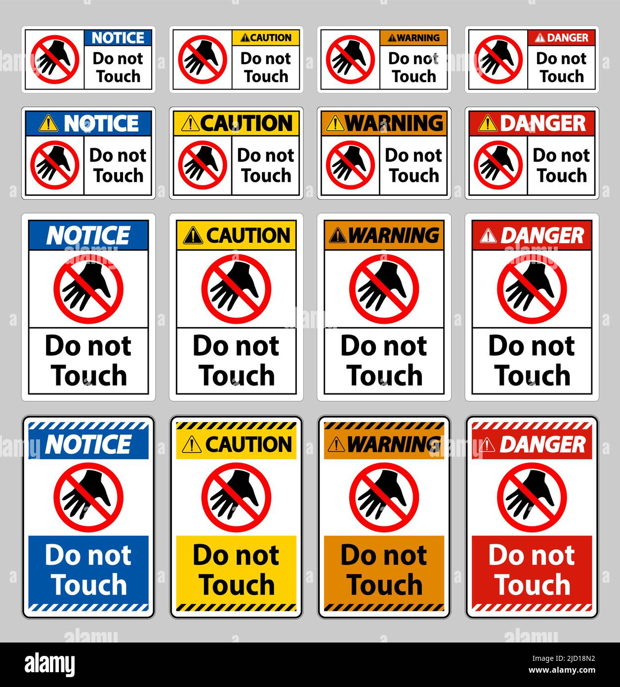 Do not touch and please do not touch sign Stock Vector Image & Art - Alamy