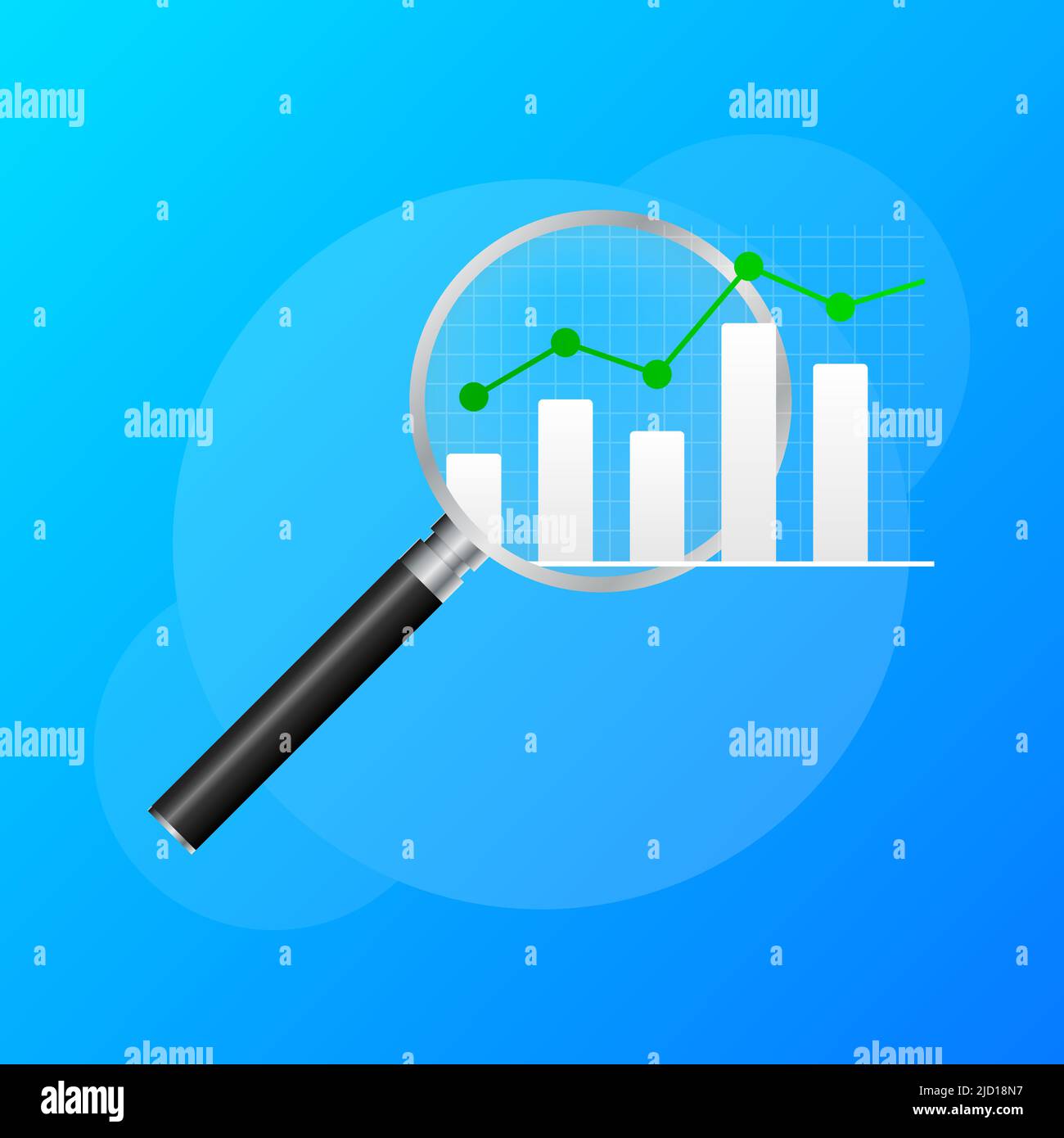 Modern icon for concept design. Chart concept. Flat vector illustration ...