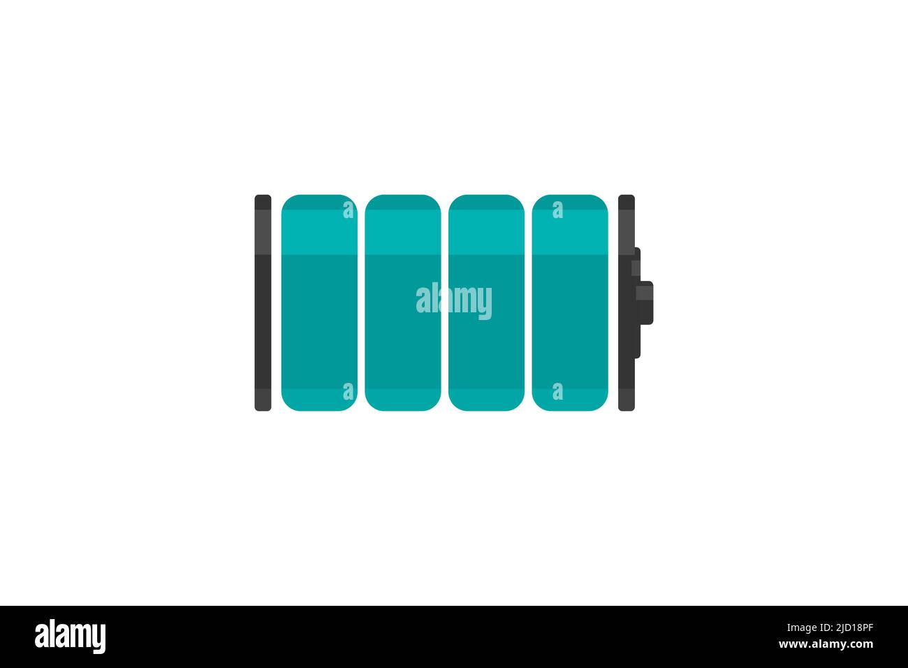 Battery load illustration isolated on white background, vector ...