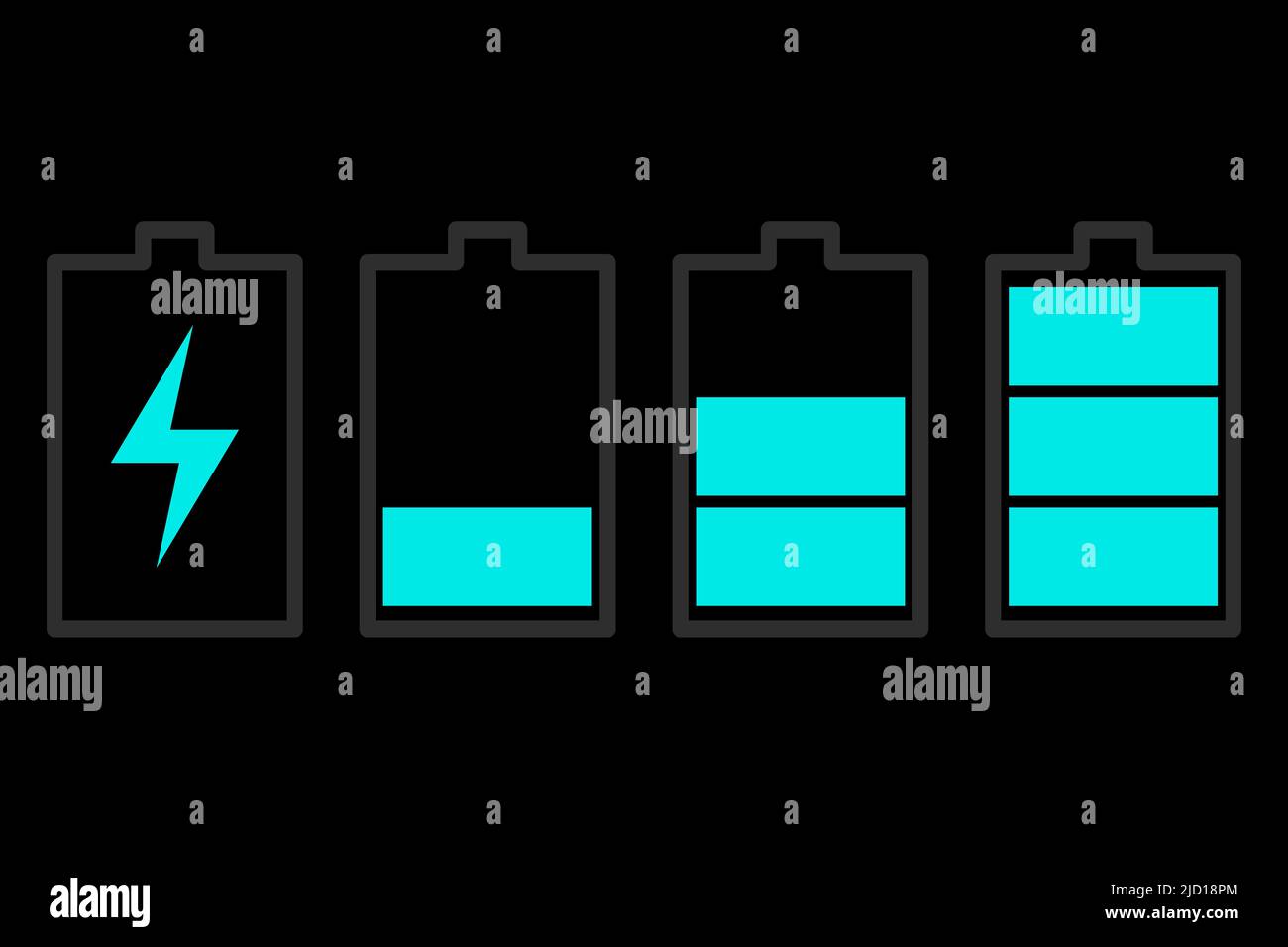 Battery load illustration isolated on white background, vector ...