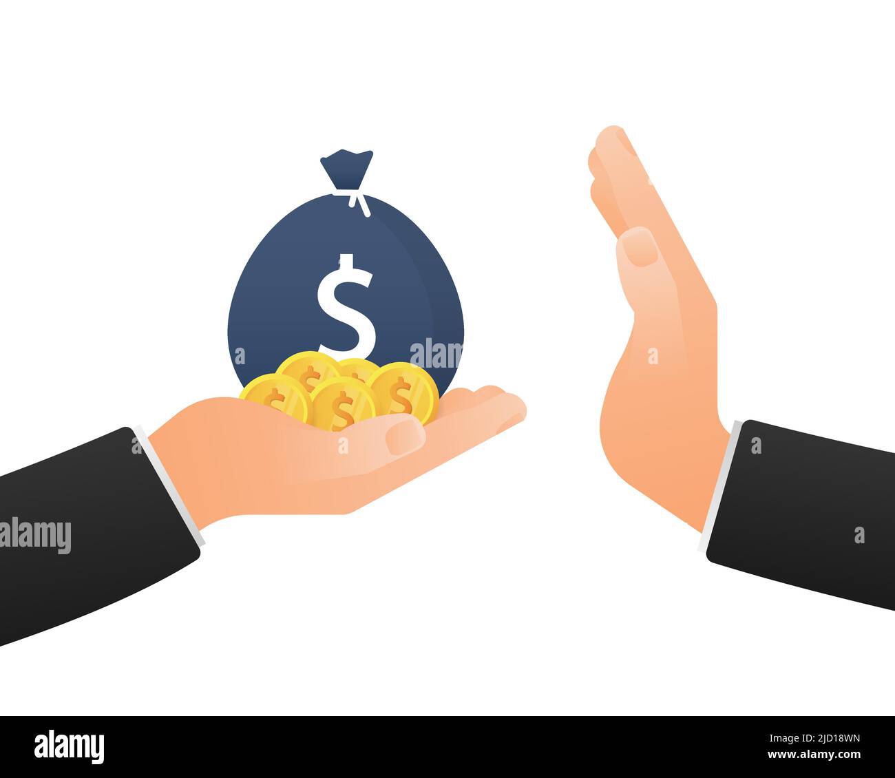 No bribe, great design for any purposes. Isometric business concept ...
