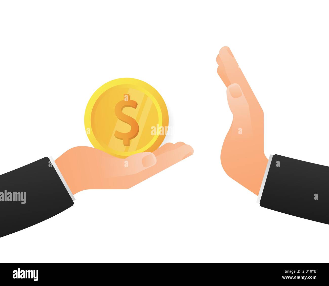 No bribe, great design for any purposes. Isometric business concept ...
