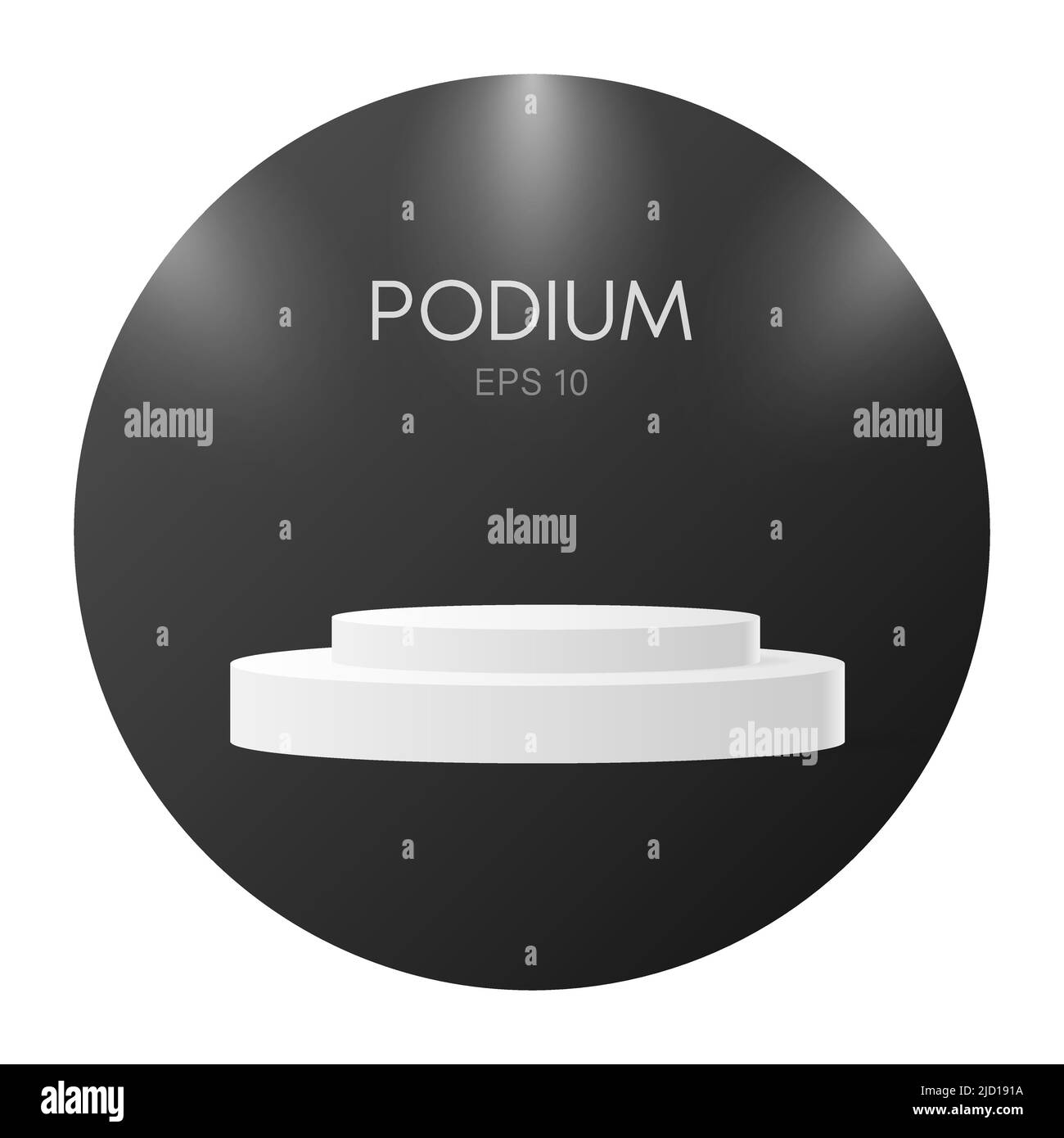 Winner podium. Vector geometric platform. Black technology background ...