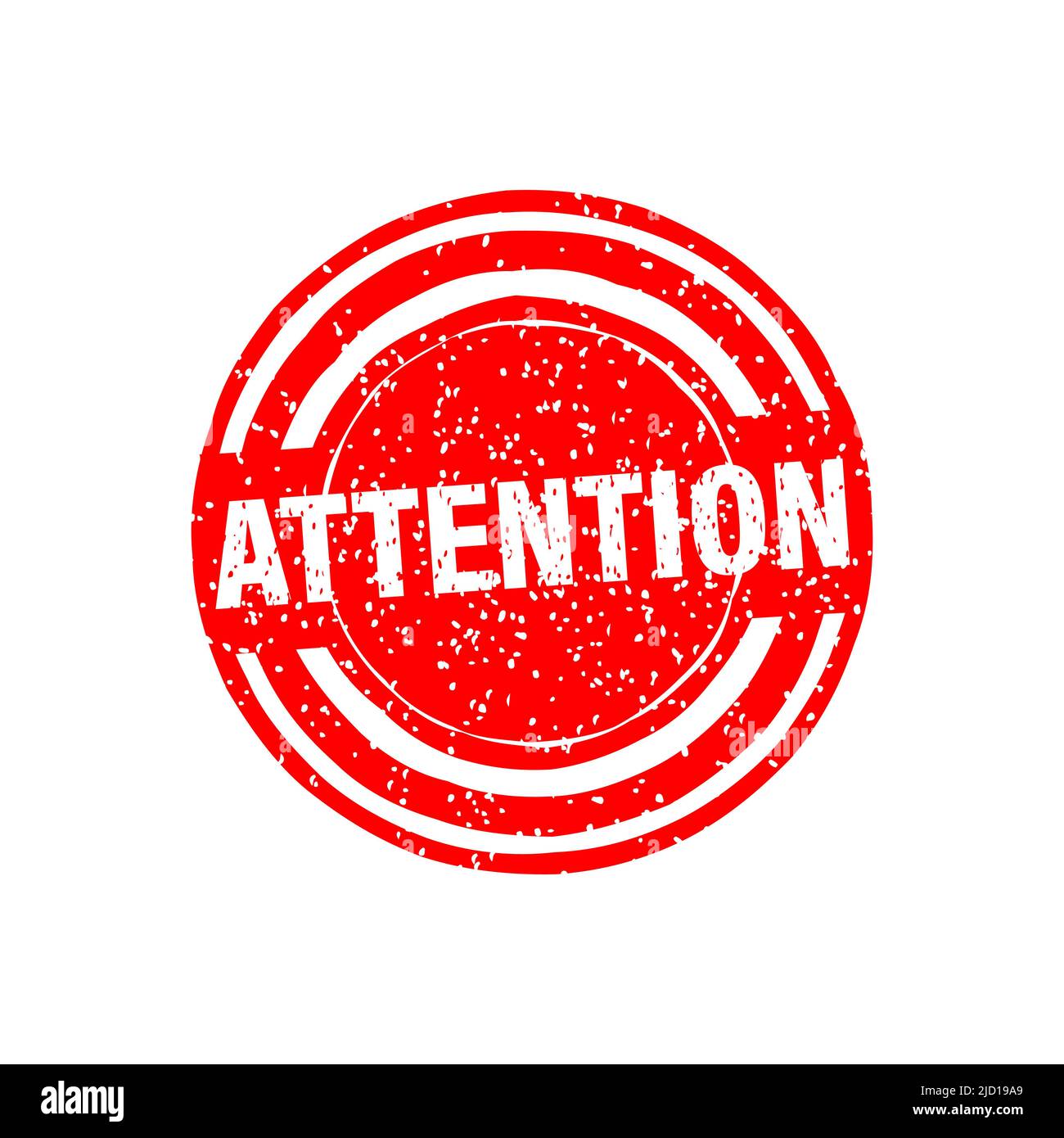 Vintage attention stamp, great design for any purposes. Vector ...