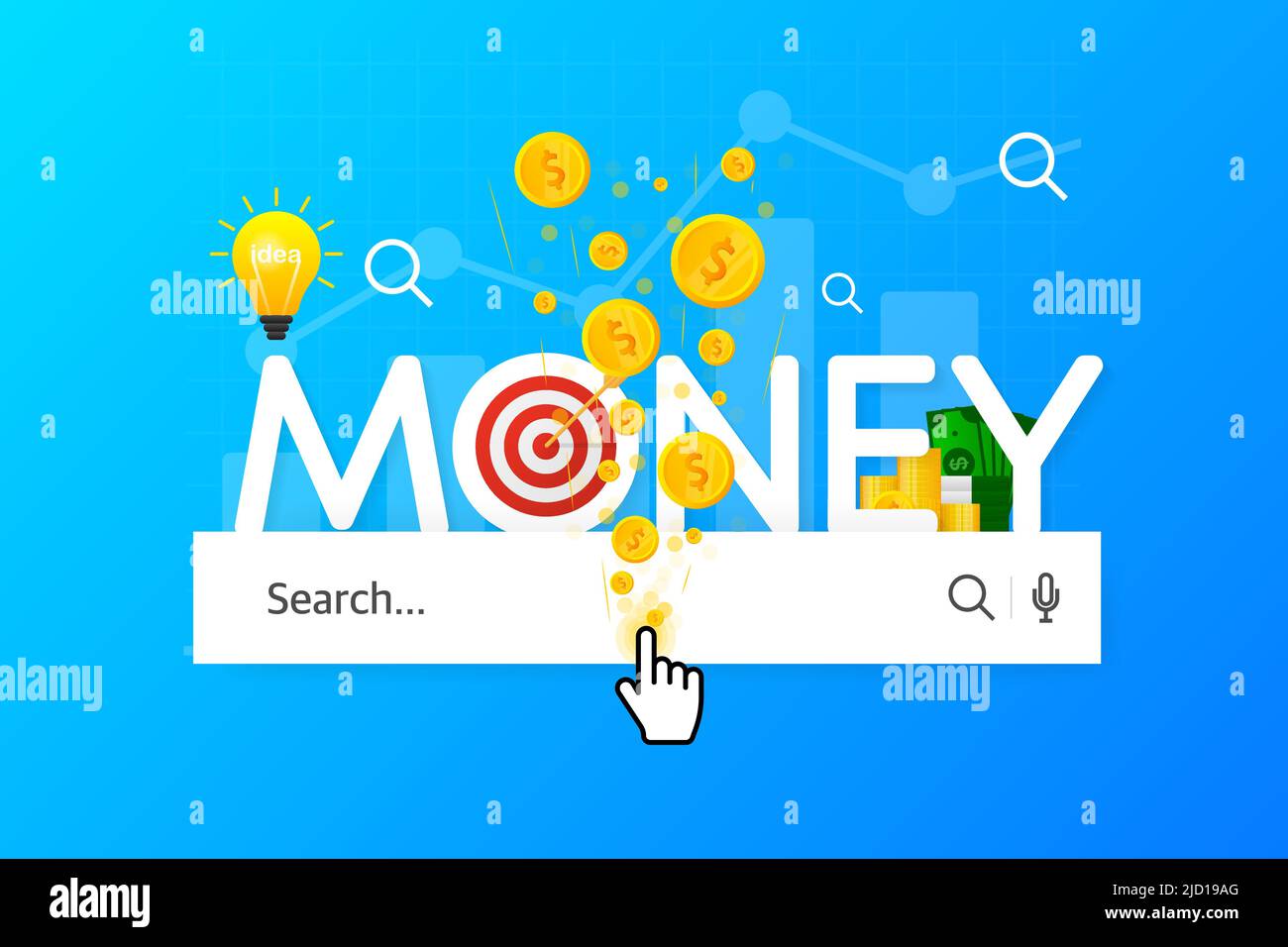 Money budget, great design for any purposes. Abstract illustration. 3d ...