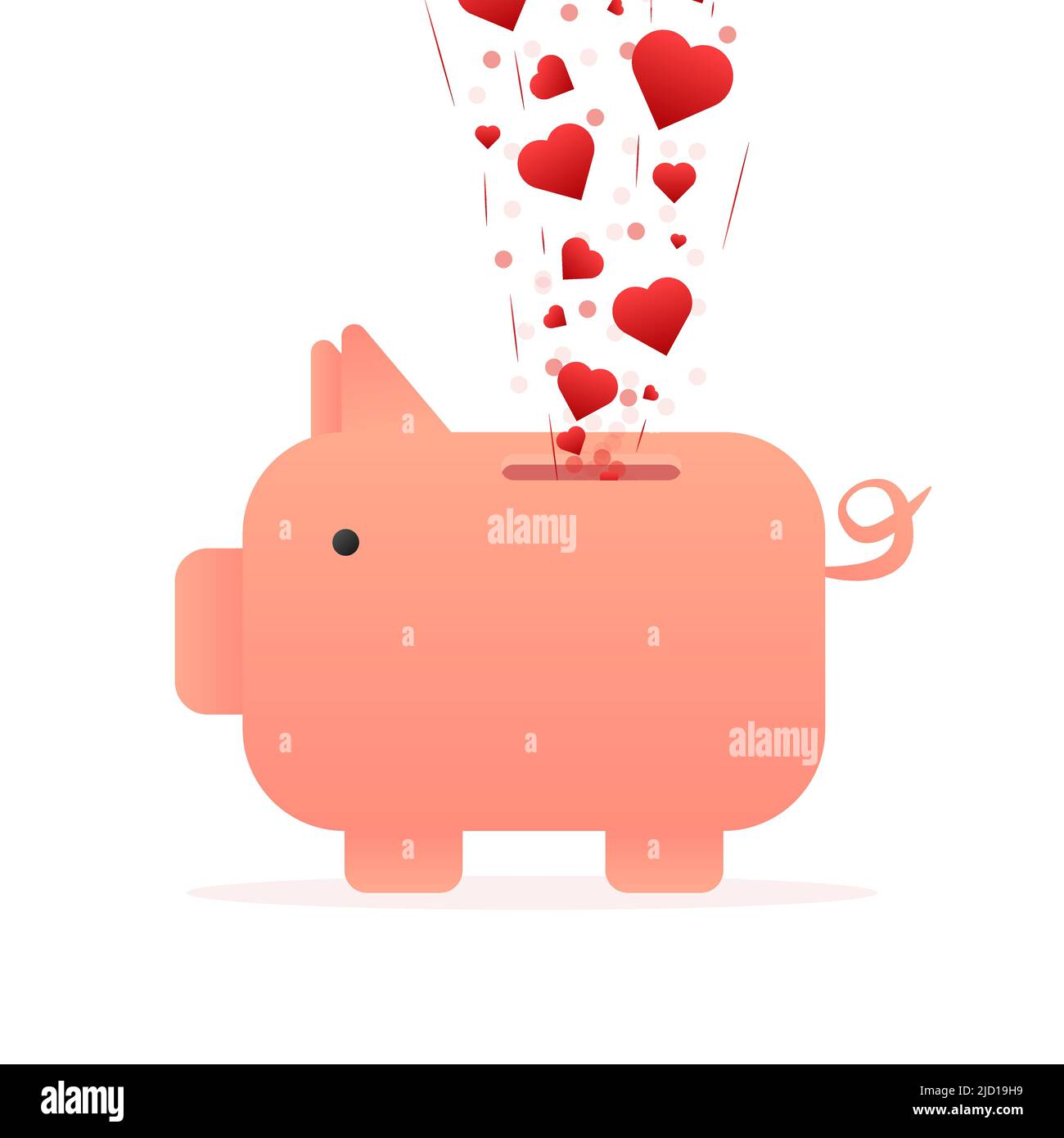 Piggy bank with social media signs, great design for any purposes Stock ...