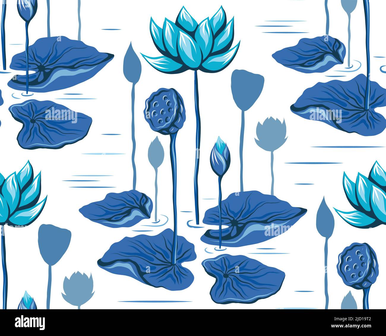 Blue Lotus Vector