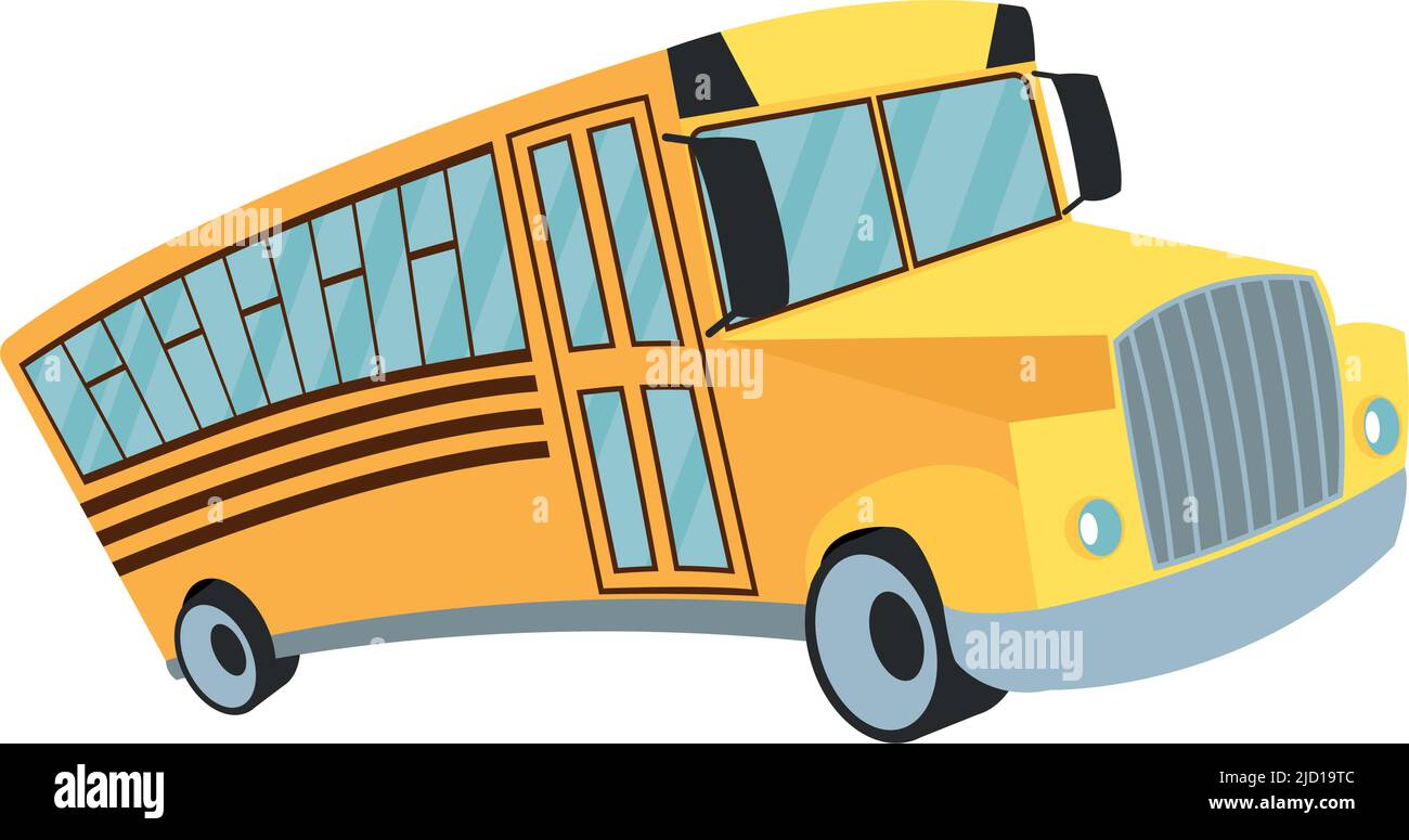 yellow bus school transport icon Stock Vector Image & Art - Alamy