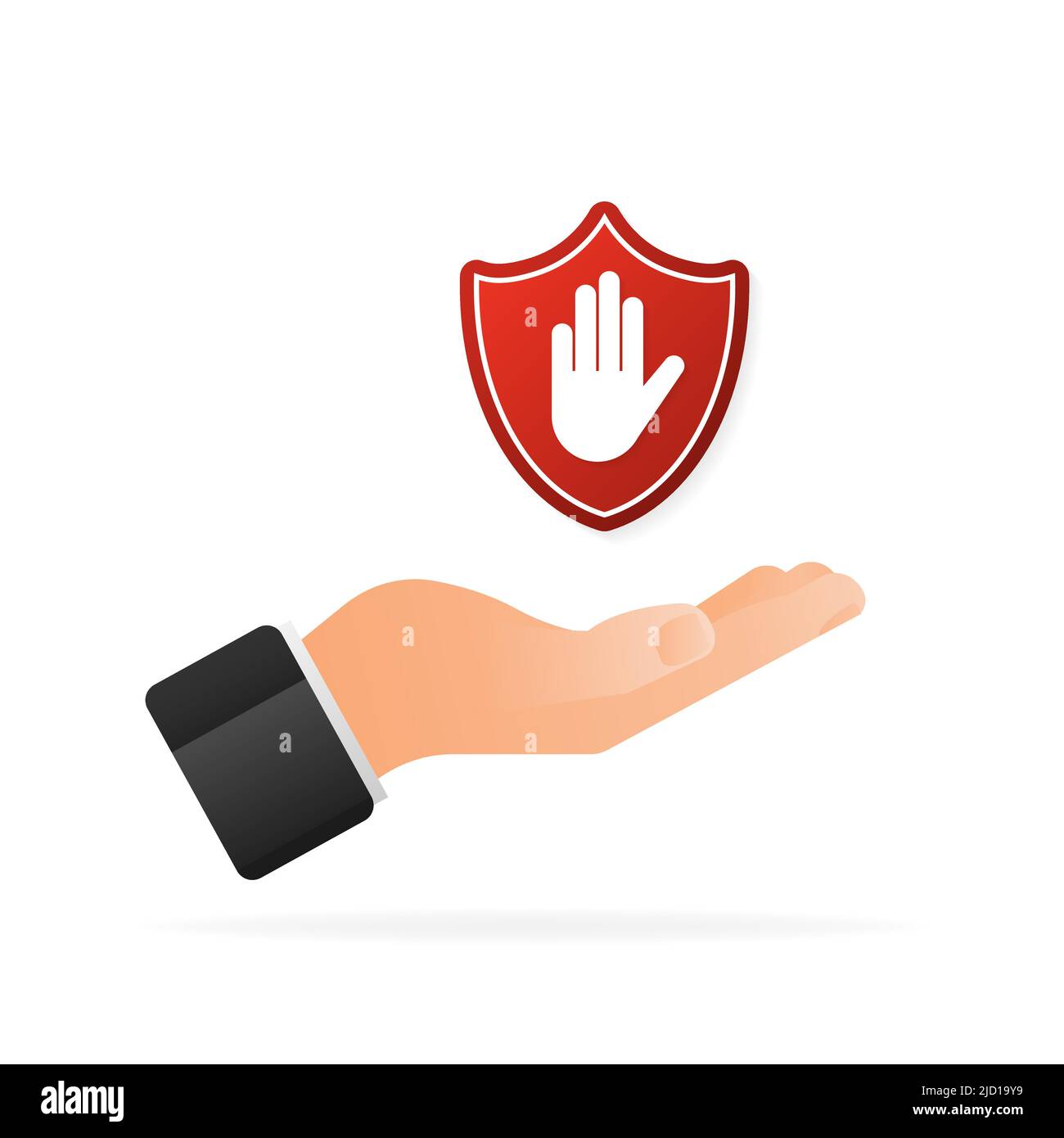Advertising with ad blocked for promotion design. Vector illustration ...