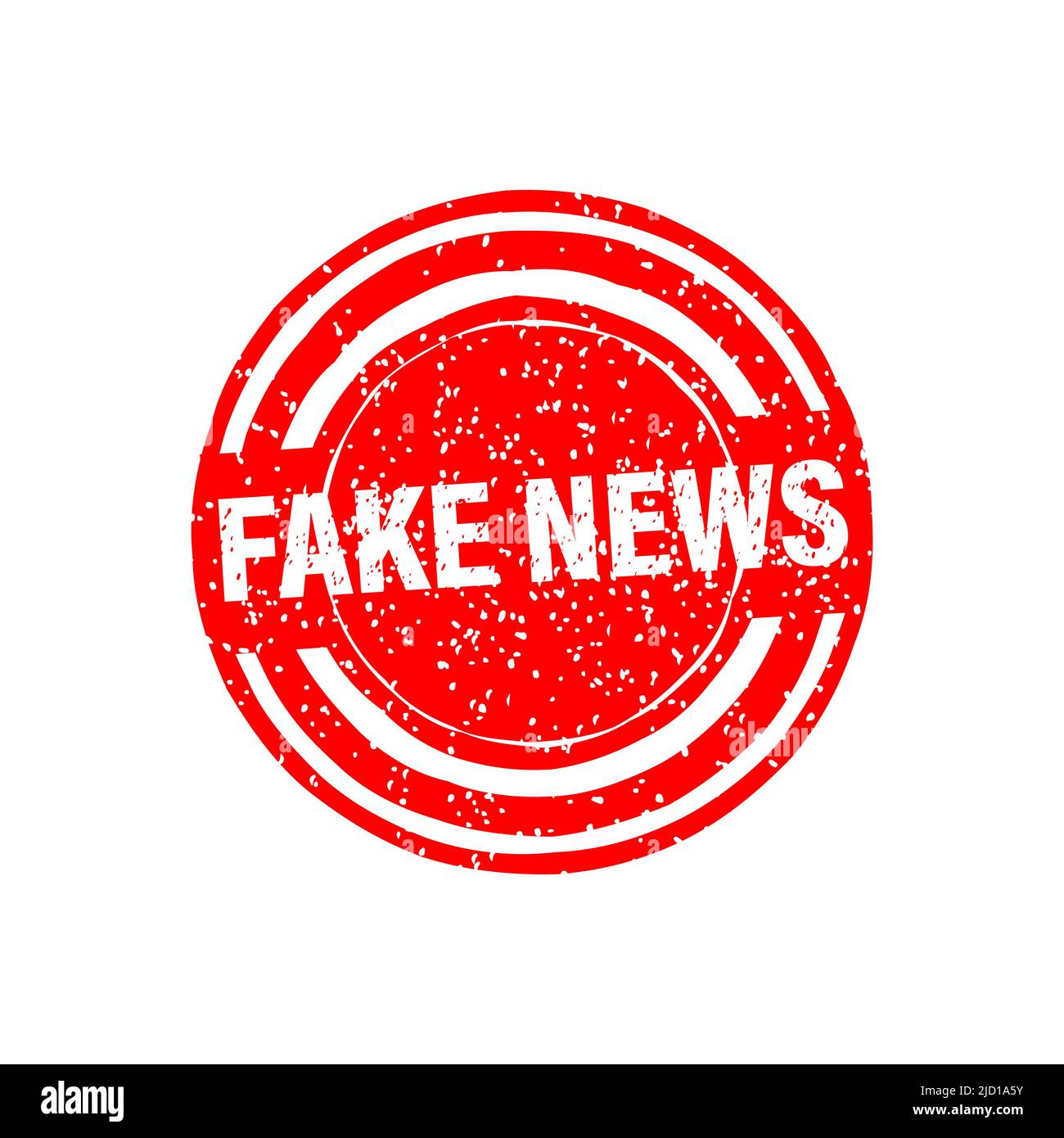 Red fake news stamp. Social media concept. Logo symbol. Vector logo ...