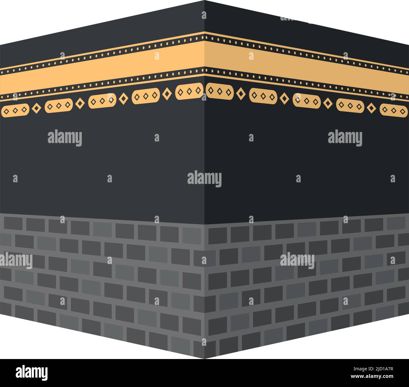 muslim kaaba traditional islamic pilgrimage Stock Vector Image & Art ...