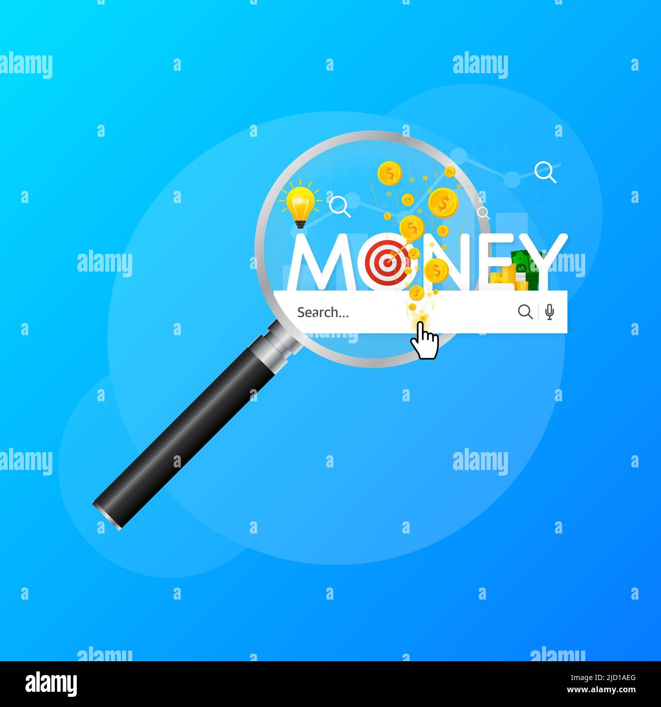Money budget, great design for any purposes. Abstract illustration. 3d ...