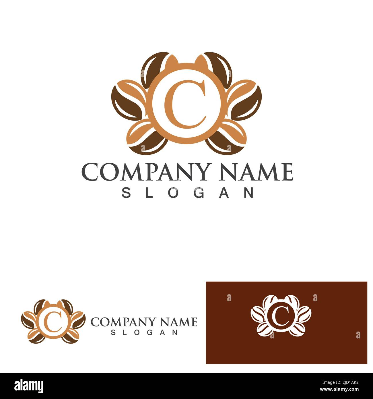 coffee bean icon vector illustration template Stock Vector Image & Art ...