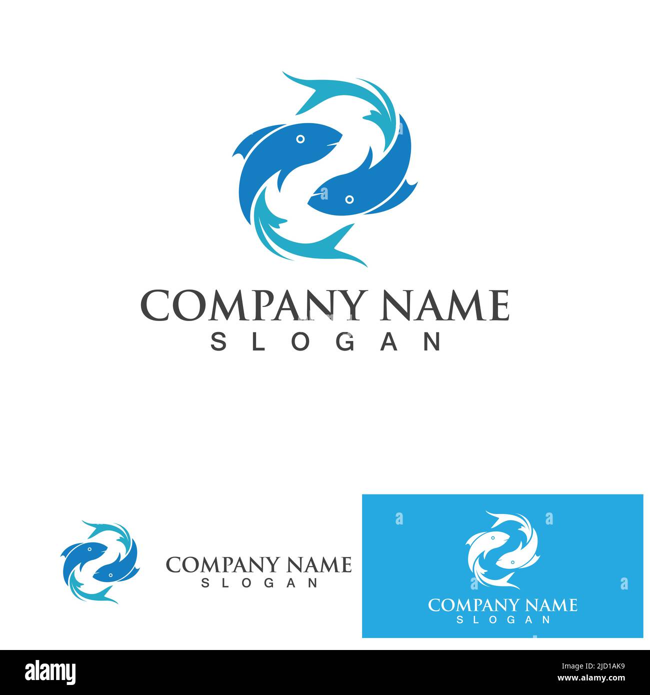 Fish abstract icon design logo template,Creative vector symbol of ...