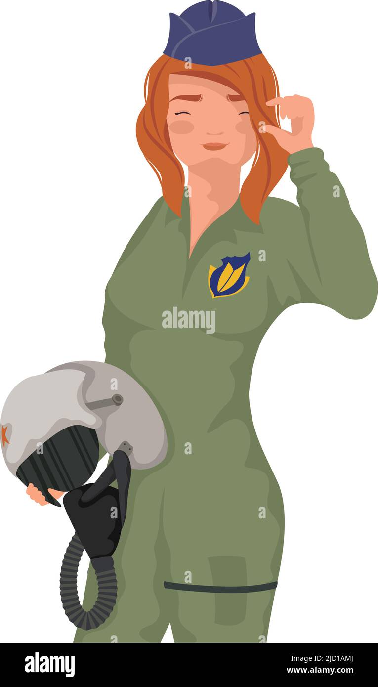 female war pilot professional character Stock Vector Image & Art - Alamy
