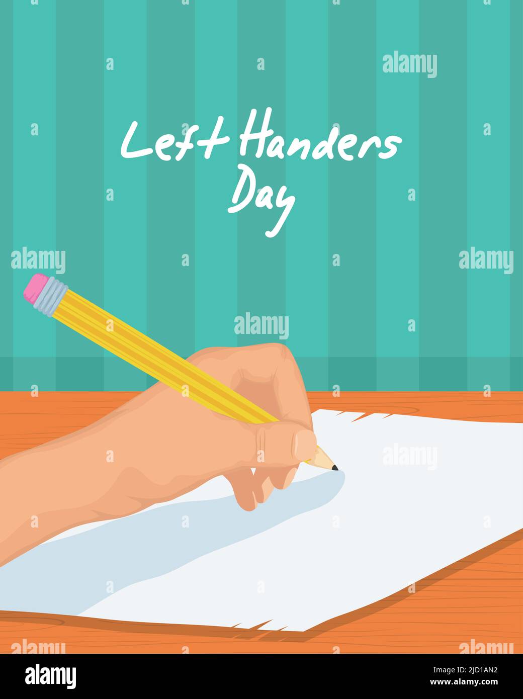 Left hand writing Stock Vector Images - Alamy