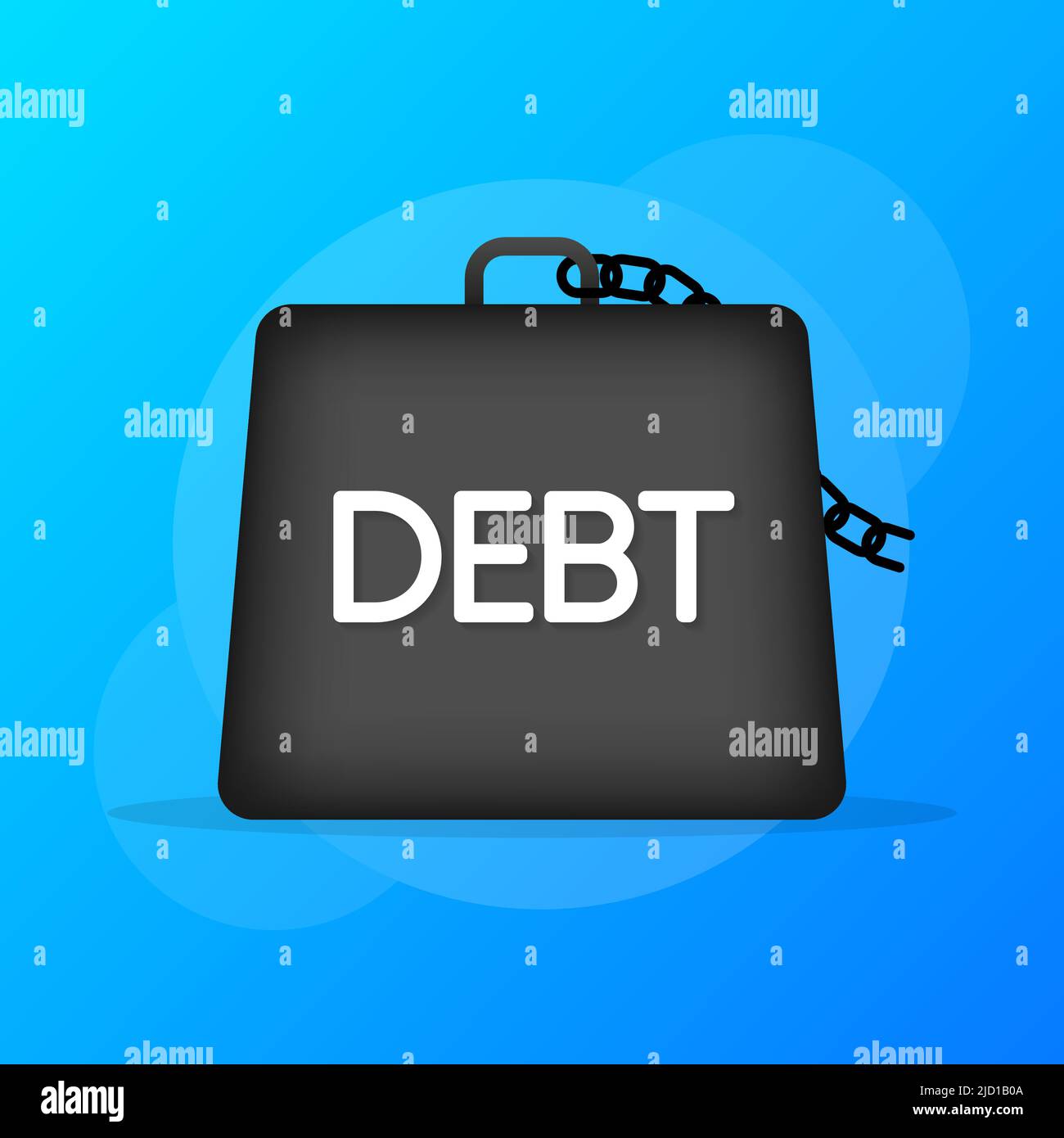 Debts and credit, Struggle for your business. Card for concept design ...