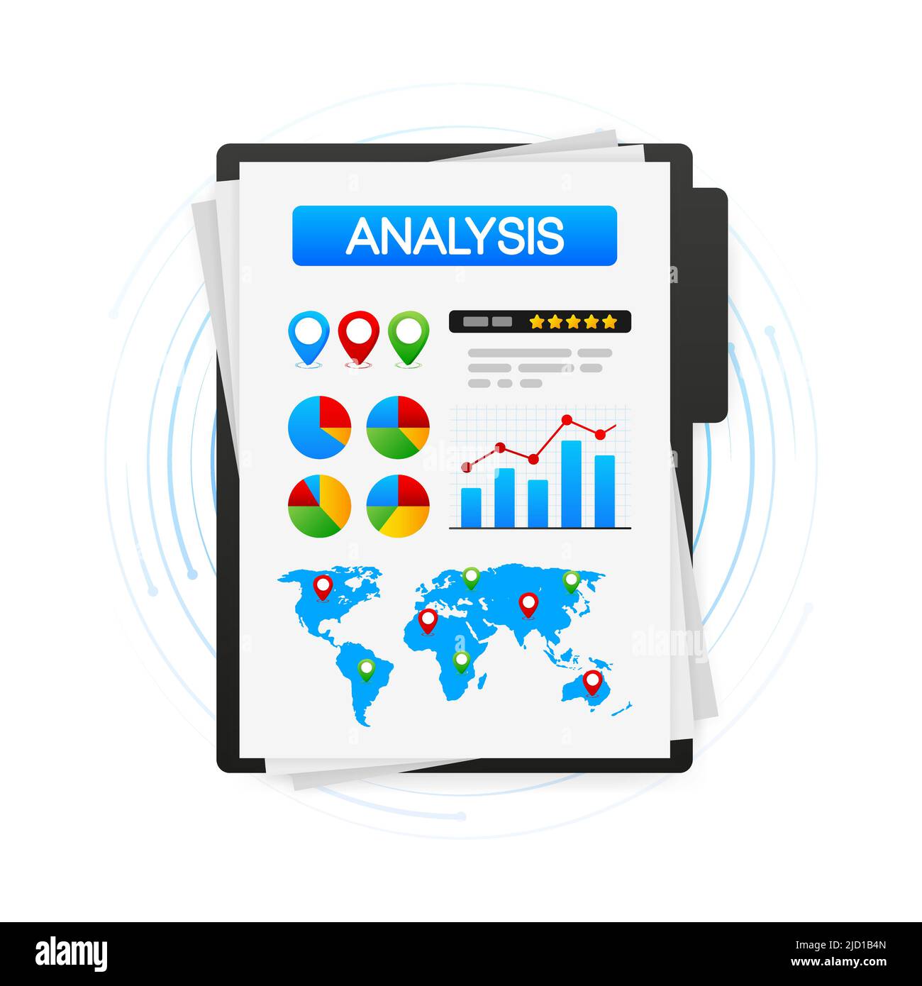 Analysis, great design for any purposes. Vector illustration, cartoon ...
