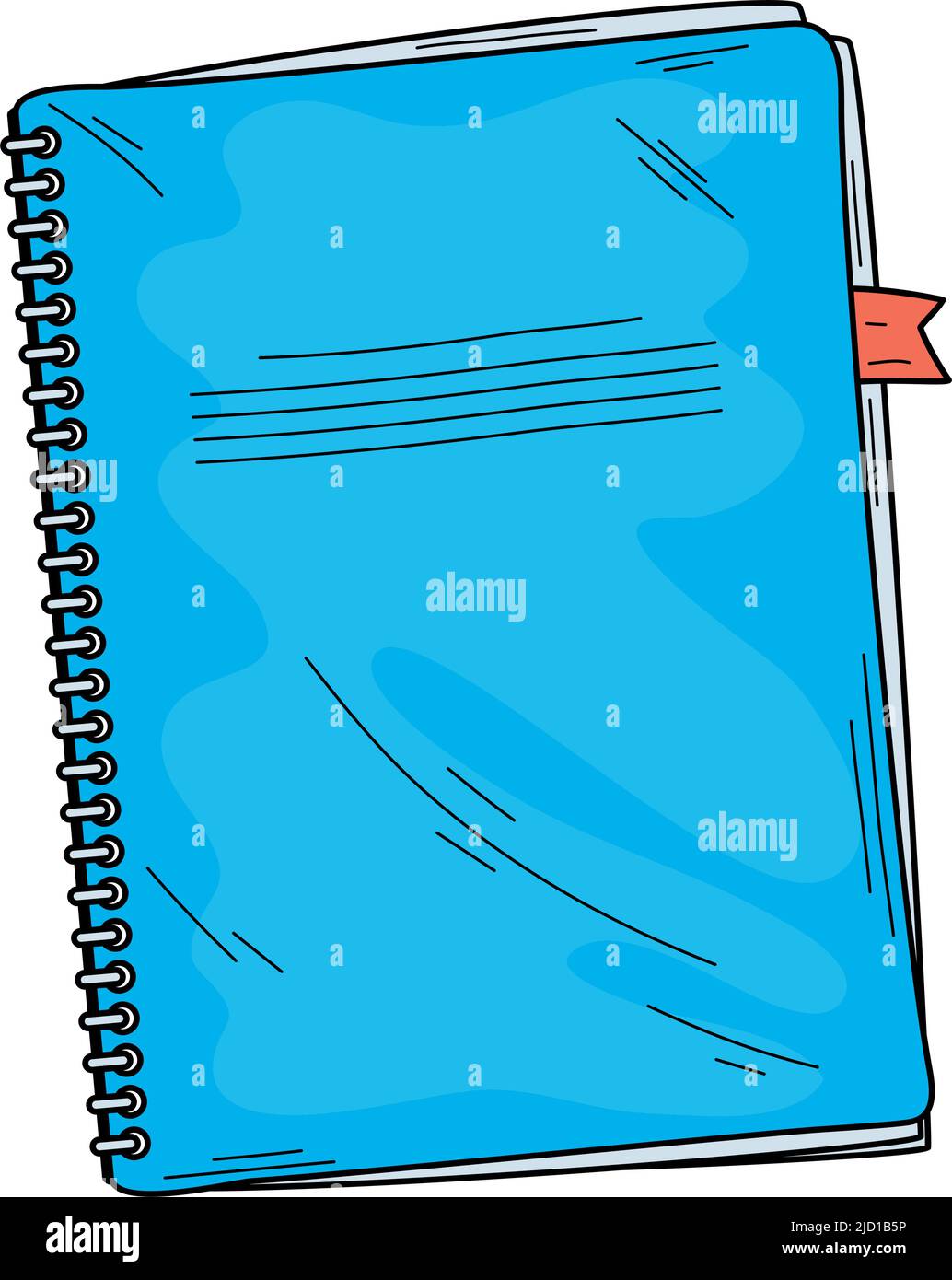 blue notebook school supply icon Stock Vector Image & Art - Alamy