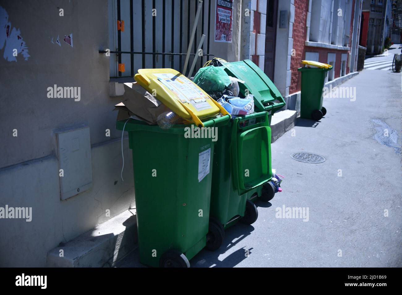 The streets of Paris have been littered with rubbish bins since the ...